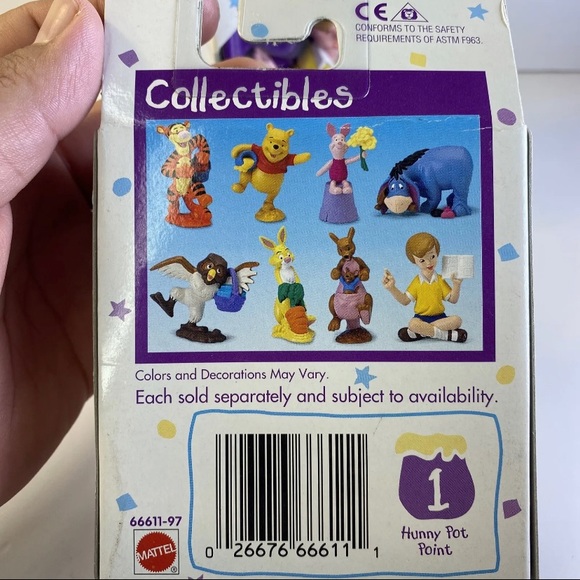 Disney | Toys | Vintage Mattel Disney Collectible Figures Winnie The ...